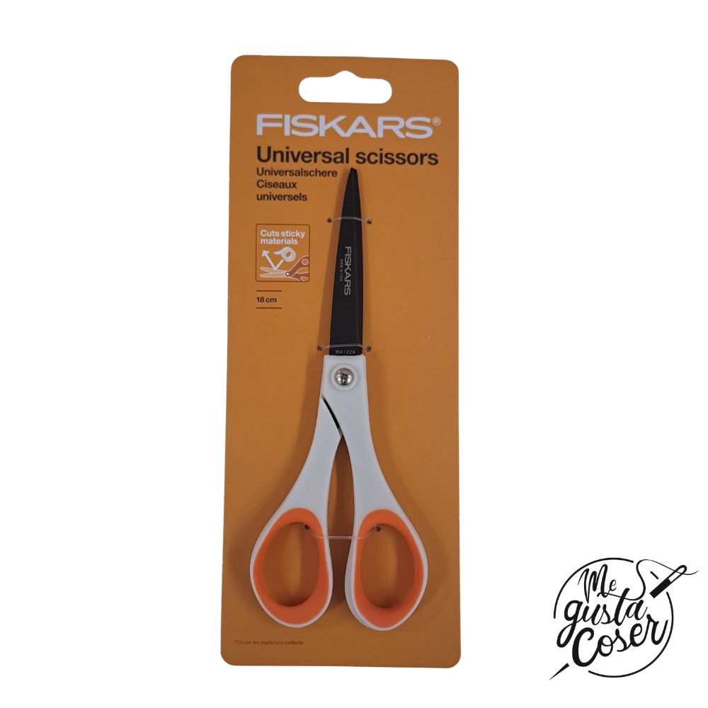 Tijeras Fiskars Universales 18 cm – Precisión y comodidad para tus pro